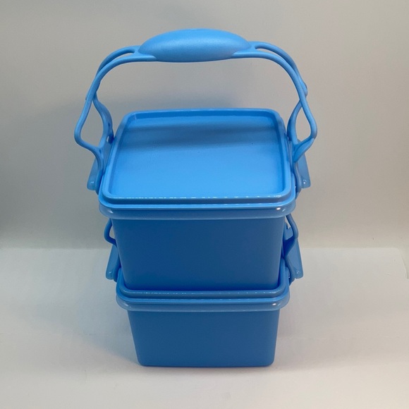 Tupperware | Kitchen | Tupperware Double Deep Blue Limited Container ...